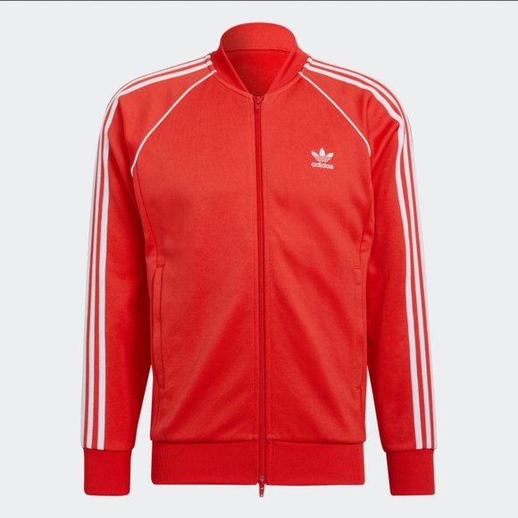 adidas | Pants | Adidas Primeblue Red Sst Track Suit | Poshmark
